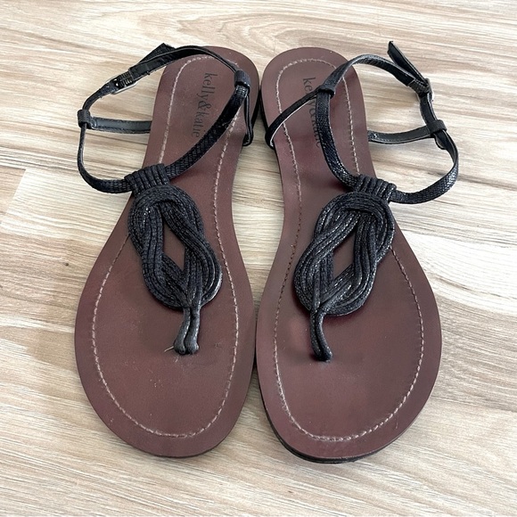 Kelly & Katie | Shoes | Kelly Katie Black Sandals | Poshmark